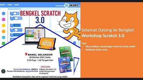 Kelas Live Virtual Program Scratch 30 Bersama Jazro