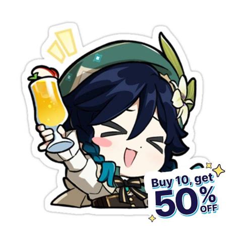 Venti Genshin Impact Sticker By Absogeek Chibi Chibi Characters Character Art