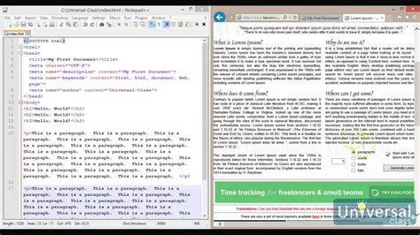 lesson 2 how to create a simple web page html course youtube