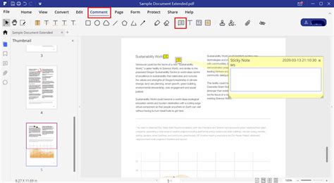 Steps To Add PDF Sticky Notes