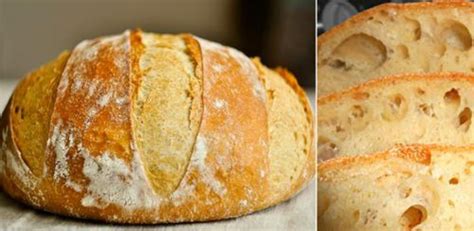 Домашній хліб без замісу Рецепт простий як раз два три Пишний запашний з хрусткою