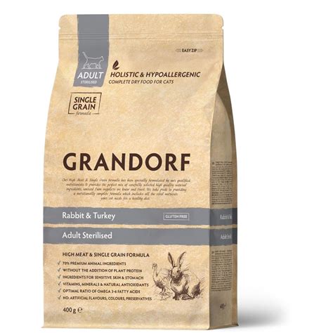 Cat Food - Rabbit & Brown Rice - Sterilised | Grandorf