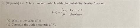 solved 4 20 points let x be a random variable with the