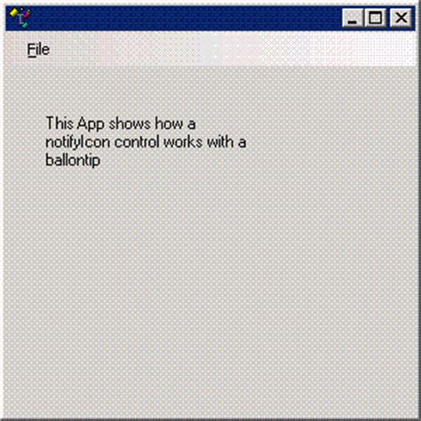 Notify Icon Control In NET With Balloon Tips CodeProject