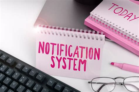Hand Writing Sign Notification System Business Concept Do Not Forget To Be Connected Social