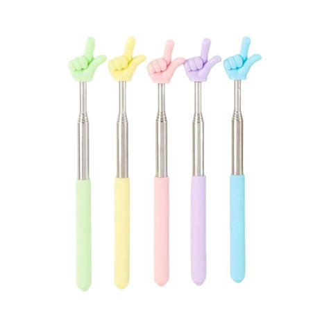 Telescopic Teachers Pointer 5 Pcs Presentation Finger Pointer Stick Extendable Pointing Stick