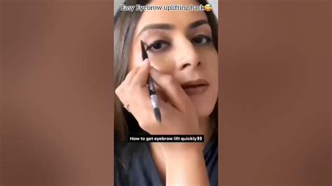 Eyebrow Uplifting Hack Eyebrowtips Ytshorts Viralvideo Hacks Youtube