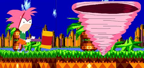 Classic Amy Rose Hammer Spin By Azel98 On Deviantart