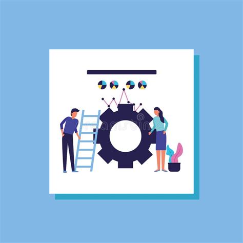 Workflow And Infographic Vector Design Stock Illustration