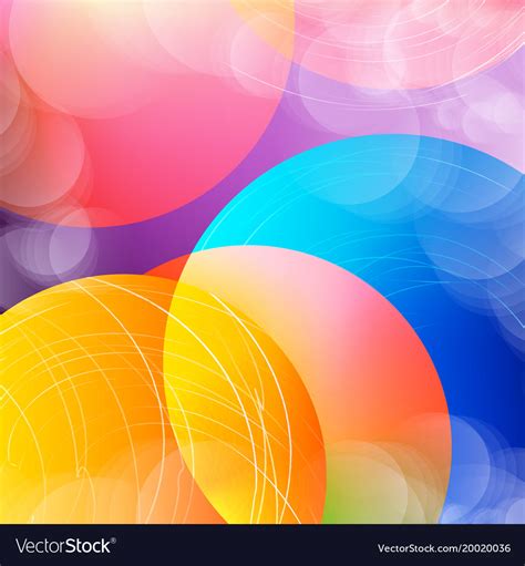 Abstract Overlay Circle Background With Circles Vector Image