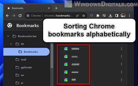 How To Sort Chrome Bookmarks Alphabetically Rwindows10howto