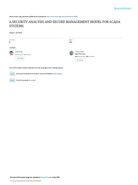 A Security Analysis And Secure Management Model For Scada Systems Pdf