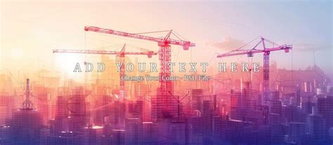 Construction Progress Skyline Psd High Quality Free Psd Templates For Download