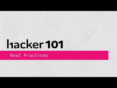 Free Video Pentest Reporting And Best Practices From Hackerone Class