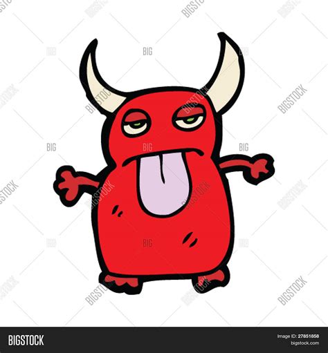 Little Devil Cartoon Vector And Photo Free Trial Bigstock