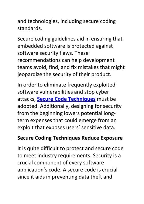 Importance Of Secure Coding With Its Best Practices Pdf Programming Languages Computing