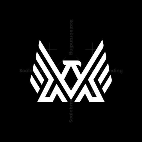 Letter M Eagle Logo Lettering Eagle Logo Letter M Logo