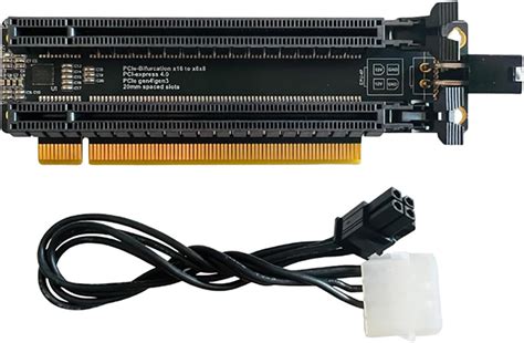 Yigzycn Pcie Bifurcation X16 To X8x8 Expansion Card Pcie Gen4 X16 1 To