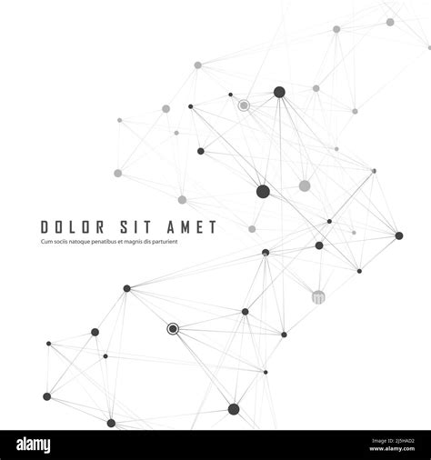 Abstract Polygonal Background With Connecting Dots And Lines Connection Science Background