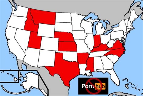 US States Where A Popular Adult Website Will Be Maps On The Web