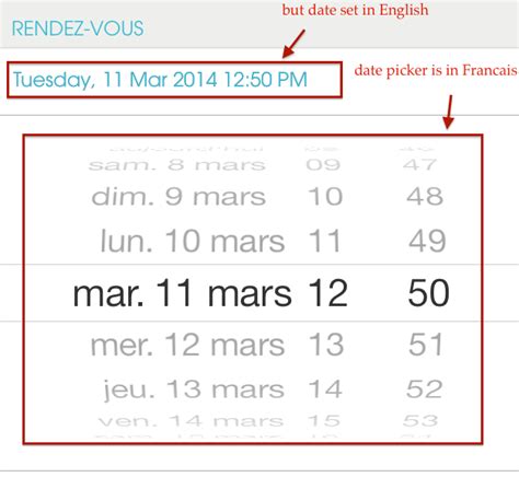 Ios How To Set Nsdateformatter As Per Uidatepicker Language Stack