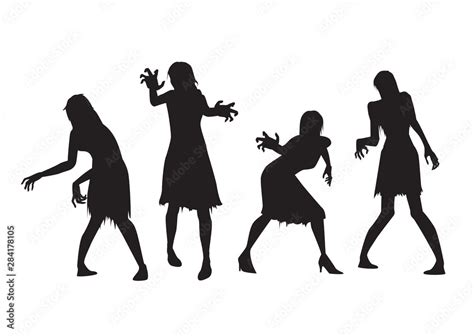 Female Zombie Silhouette