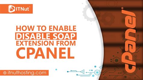 How To Enable Disable SOAP Extension From CPanel IT Nut Hosting YouTube