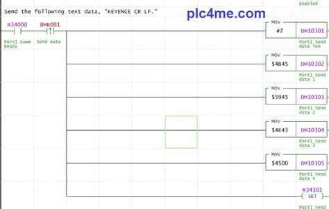 Keyence Code Modbus Switching Procedure Communication Plc4me Com