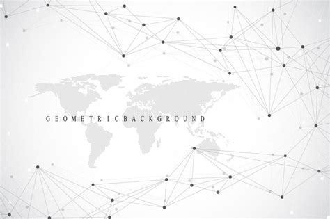 Premium Vector Political World Map With Global Technology Networking