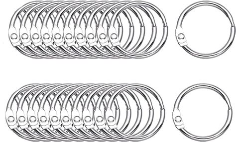 Binder Rings 30pcs 25mm Loose Leaf Ring Binders Rings Index Card Rings