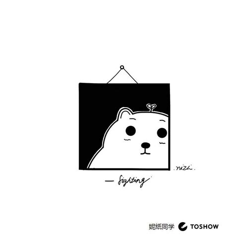 黑白卡通 高清图片，堆糖，美图壁纸兴趣社区