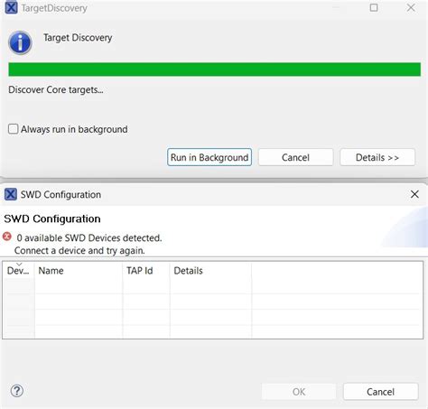 Lpc55s 36 Evk Zero Available Swd Devices Detected Nxp Community