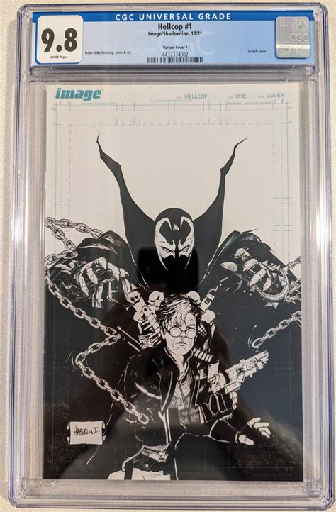Hellcop 1 2021 Cgc 98 150 Haberlin Spawn Sketch Variant Key Issue