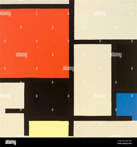 Composition De Mondrian 1921 Composition With Large Blue Plane Red