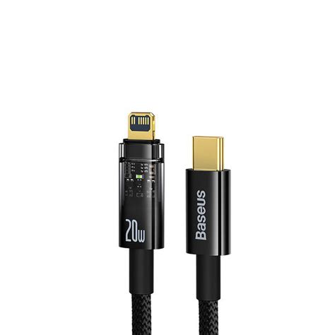 Baseus Explorer Series W Type C To Lightning Auto Power Off Fast Charging Data Pd Cable Harbar