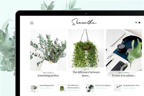 极简主义博客皮肤网站模板 Minimal Wordpress Theme Samantha 云瑞设计