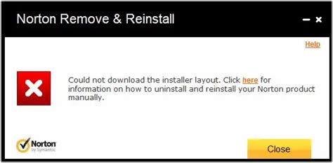 Norton Installation Uninstallation Error Occurred Norton Installation Uninstallation Error Occurred