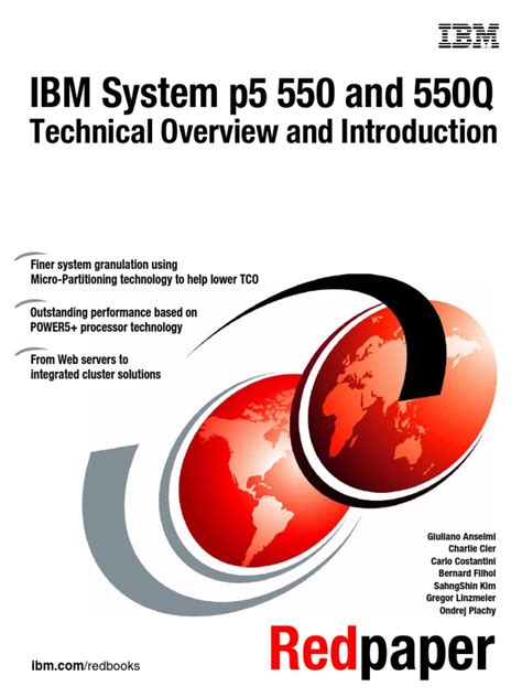 Ibm System P5 550 And 550q Technical Overview And Introduction Pdf