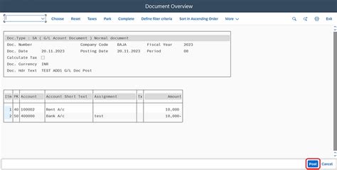 Gl Posting In Sap