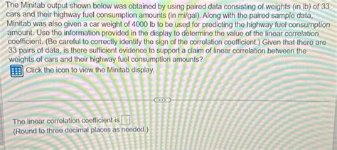 [solved] the minitab output shown below was obtained by us