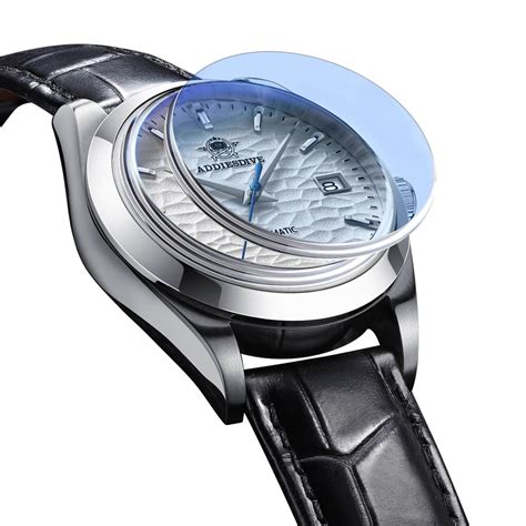★Weekly Deal★ADDIESDIVE Men's Stainless Steel White Dial with Black Le ...