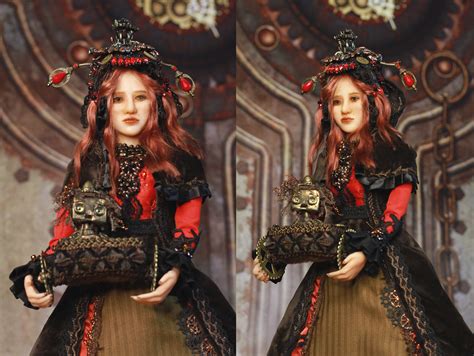 Steampunk Doll Emily And The Old Robot She Found In Trash Oo Inspire Uplift