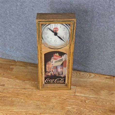 Vintage 1994 Coca Cola Toy Town Clock 125 Mini Grandfather Clock