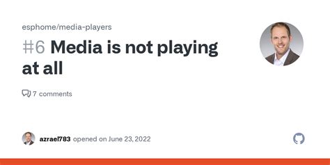 Media Is Not Playing At All Issue Esphome Media Players GitHub