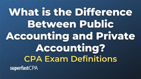 What Is The Difference Between Public Accounting And Private Accounting