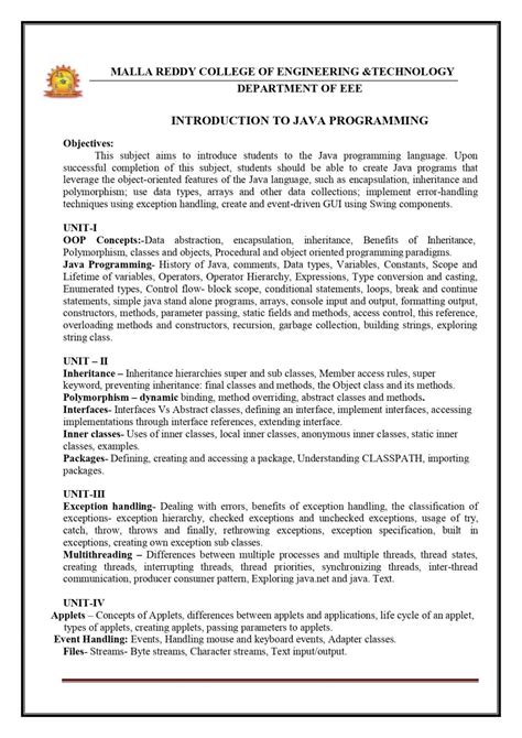 Java Programming Digital Notes Connect 4 Programming