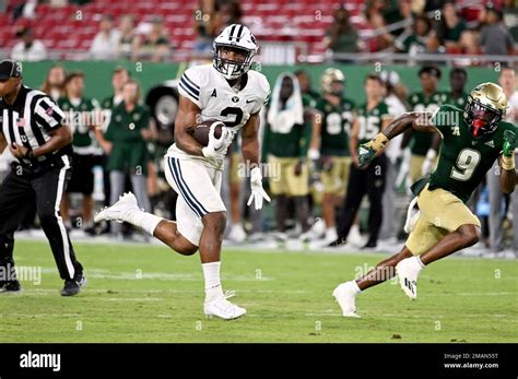 Byu Running Back Christopher Brooks 2 During An Ncaa College Football
