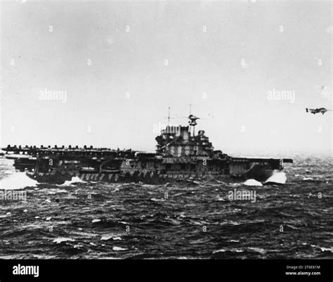 Uss Hornet Cv 8 Launching B 25 Bomber During The Doolittle Raid On 18