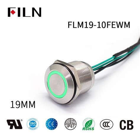 Great 120 Volt Push Button Switch 19mm Waterproof Ip67 Red Marine 120 Volt Push Button Switch