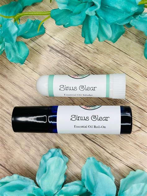 Sinus Clear Essential Oil Roll On And Inhaler Stuffy Nose Allergy An